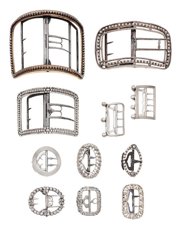 Bonhams : A pair of George III silver shoe buckles by Joseph Fletcher ...