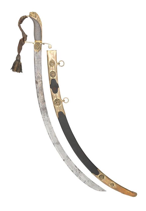 Bonhams An Ormolu Mounted Officers Sword Presented To Captain