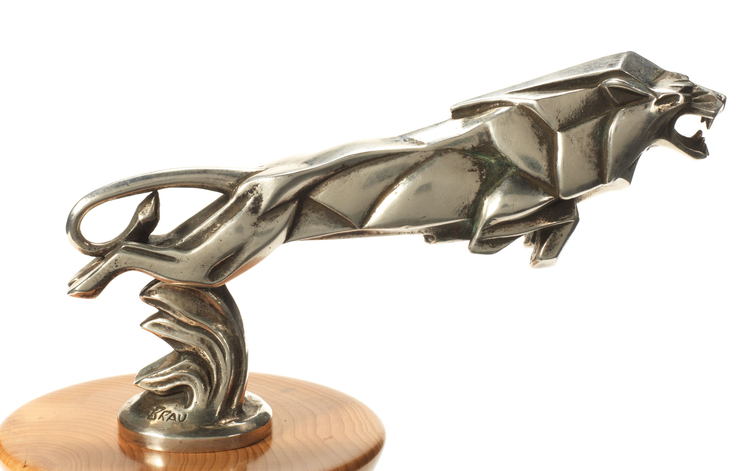 Bonhams Cars : A 'Leaping Lion' mascot by Casimir Brau, French, 1925 ...
