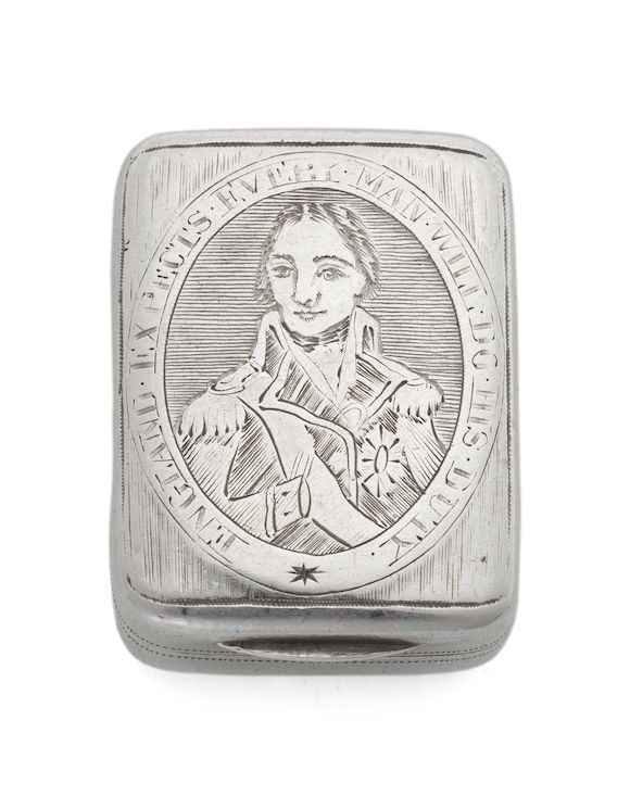 Bonhams : A George III silver Nelson vinaigrette by Matthew Linwood ...