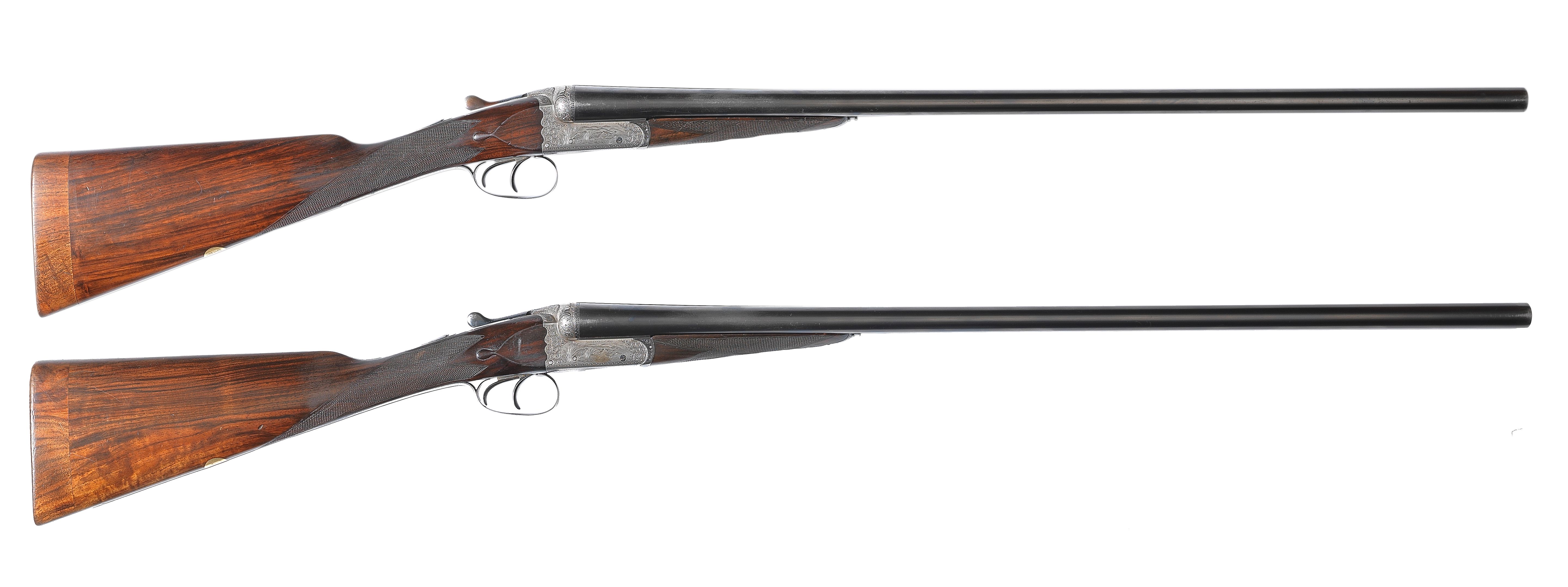 Bonhams : A pair of 12-bore boxlock ejector guns by Roland Watson, no ...
