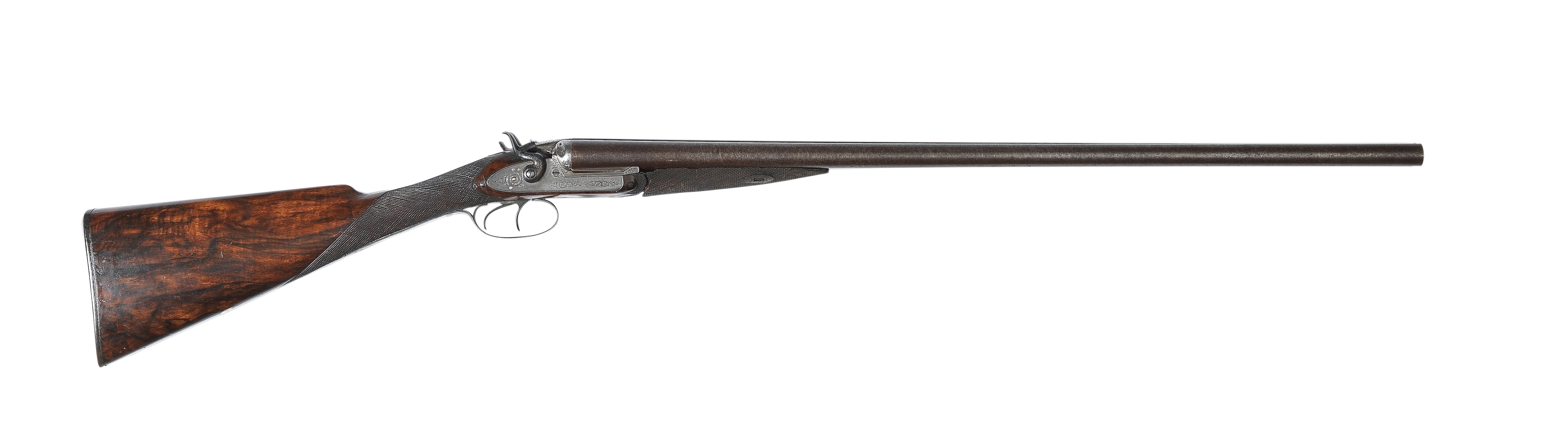 A 12-bore bar-in-wood sidelock hammer gun by William Powell & Son, no ...
