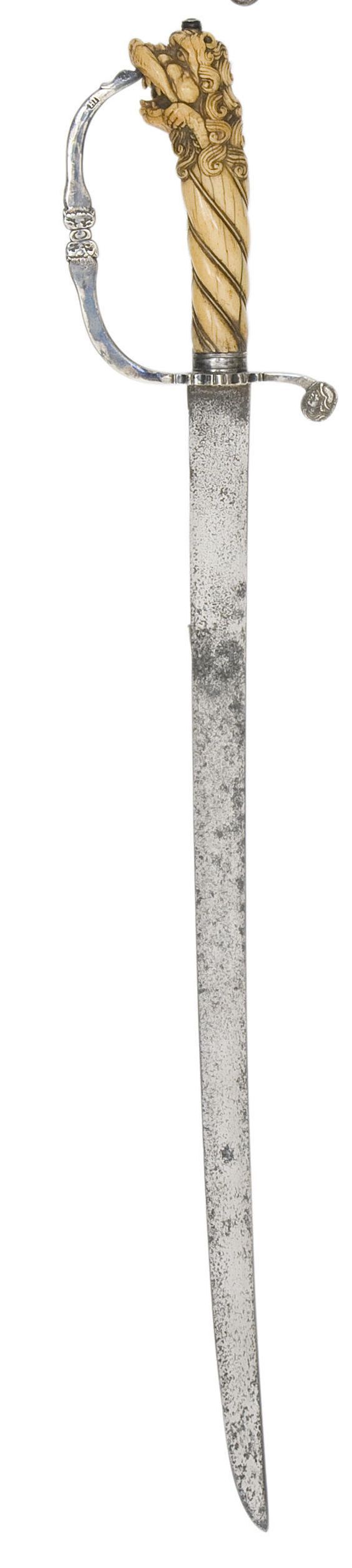 Bonhams : A Dutch Silver-Mounted Hunting Sword