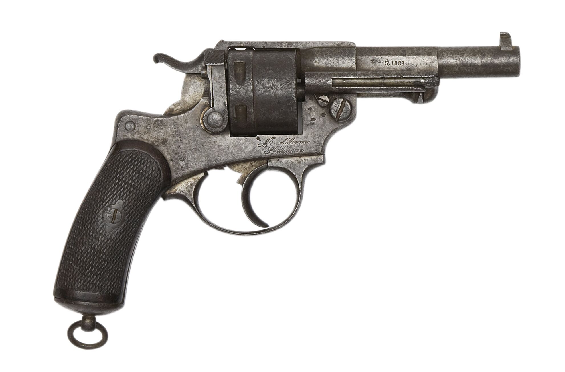 Bonhams : A French 11MM 1873 Model Six-Shot Centre-Fire Military Revolver