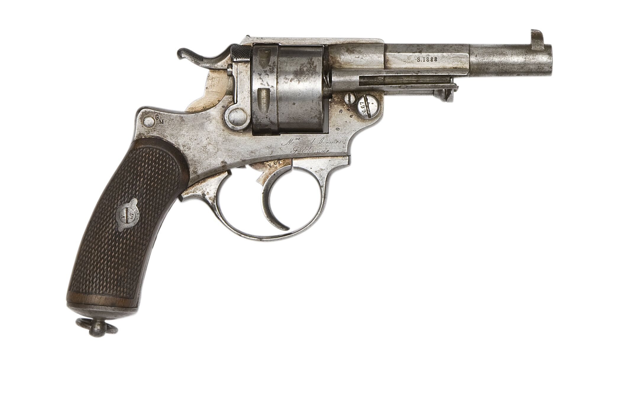 Bonhams : A French 11MM 1873 Model Six-Shot Centre-Fire Military Revolver