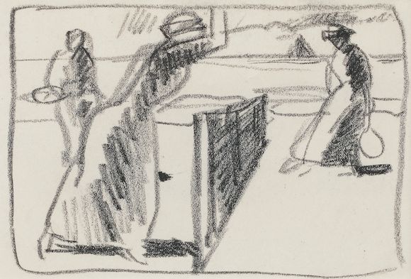 Bonhams : John Duncan Fergusson RBA (British, 1874-1961) Tennis at ...