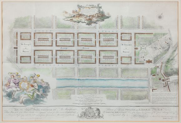 Bonhams : PLAN - EDINBURGH: CRAIG (JAMES) Plan Of The New Streets And ...