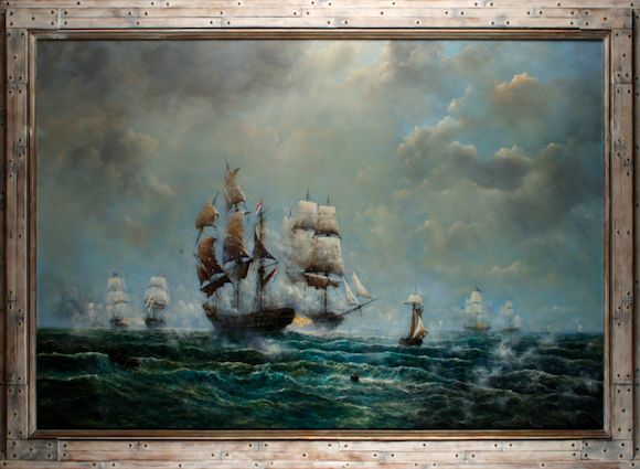Bonhams : Graham Hedges (British, born 1952) A naval engagement