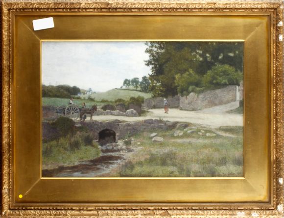 Bonhams : Walter James Slater (British, 1845-1925) Conversation by an ...