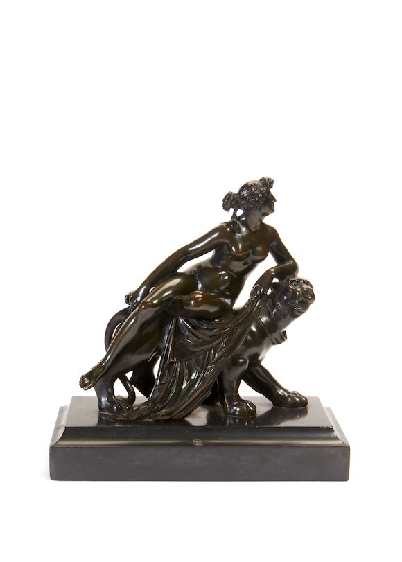 Bonhams : A mid 19th century French patinated bronze figural group of ...