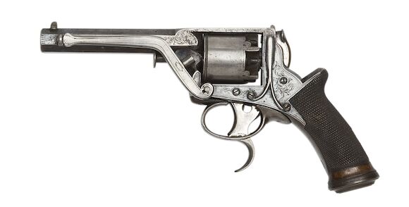 Bonhams : An 80-Bore Tranter Patent Second Model Five-Shot Self-Cocking ...
