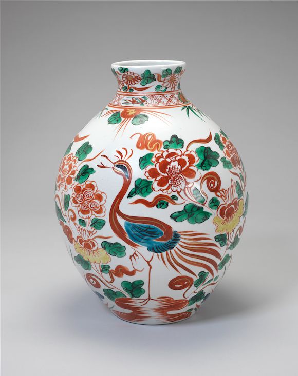 Bonhams : An Arita-style oviform vase, 20th century