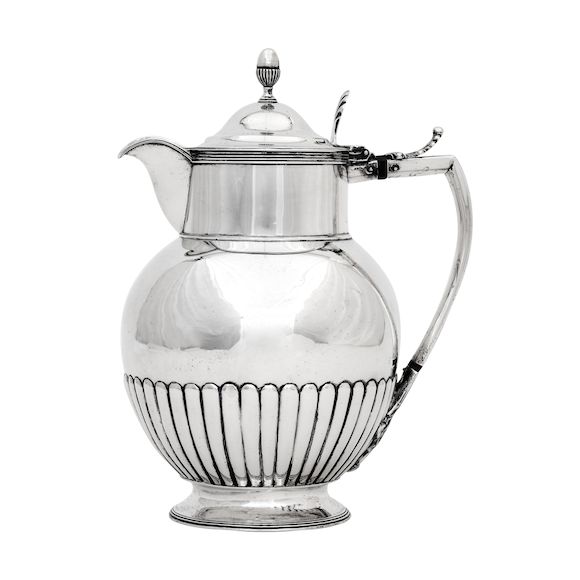 Bonhams : A George III silver hot water pot by James Dempster ...
