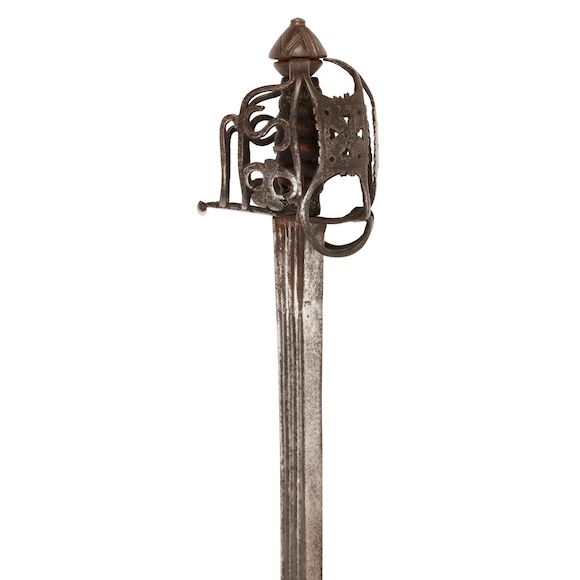 Bonhams : A mid 18th century Scottish basket hilted backsword