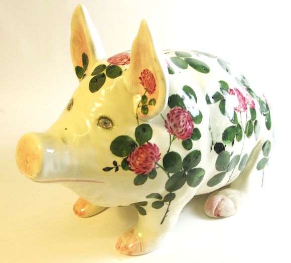 Bonhams : A large Plichta 'Clover' pattern pig