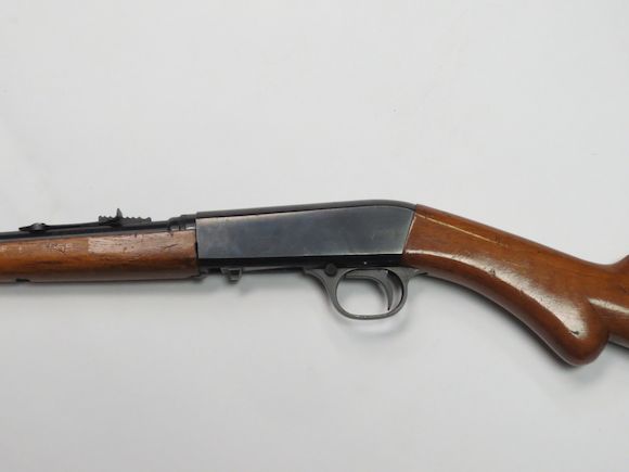Bonhams : A .22 (L.R) self-loading take-down rifle by Browning, no. 183749