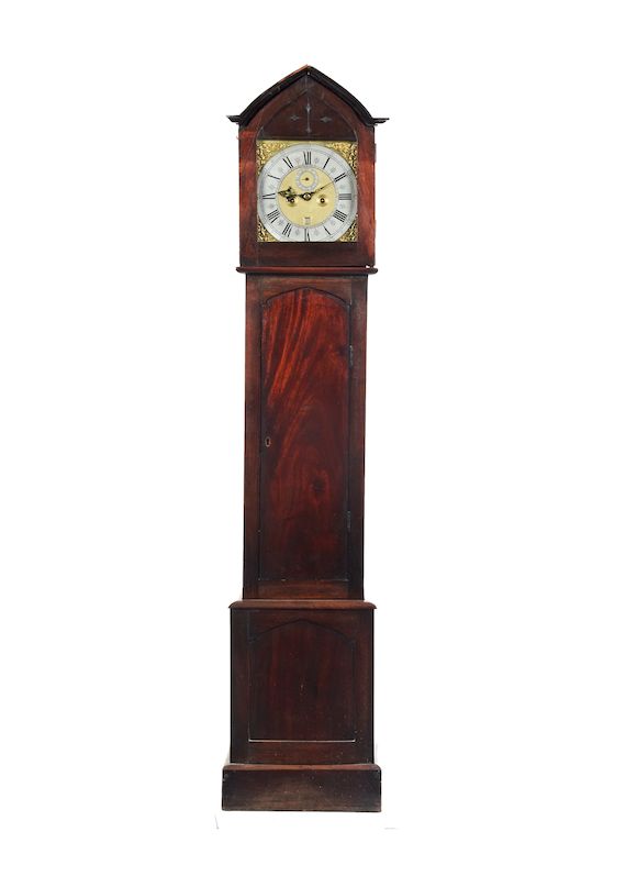 Bonhams : An early 18th century longcase clock movement in a 19th ...