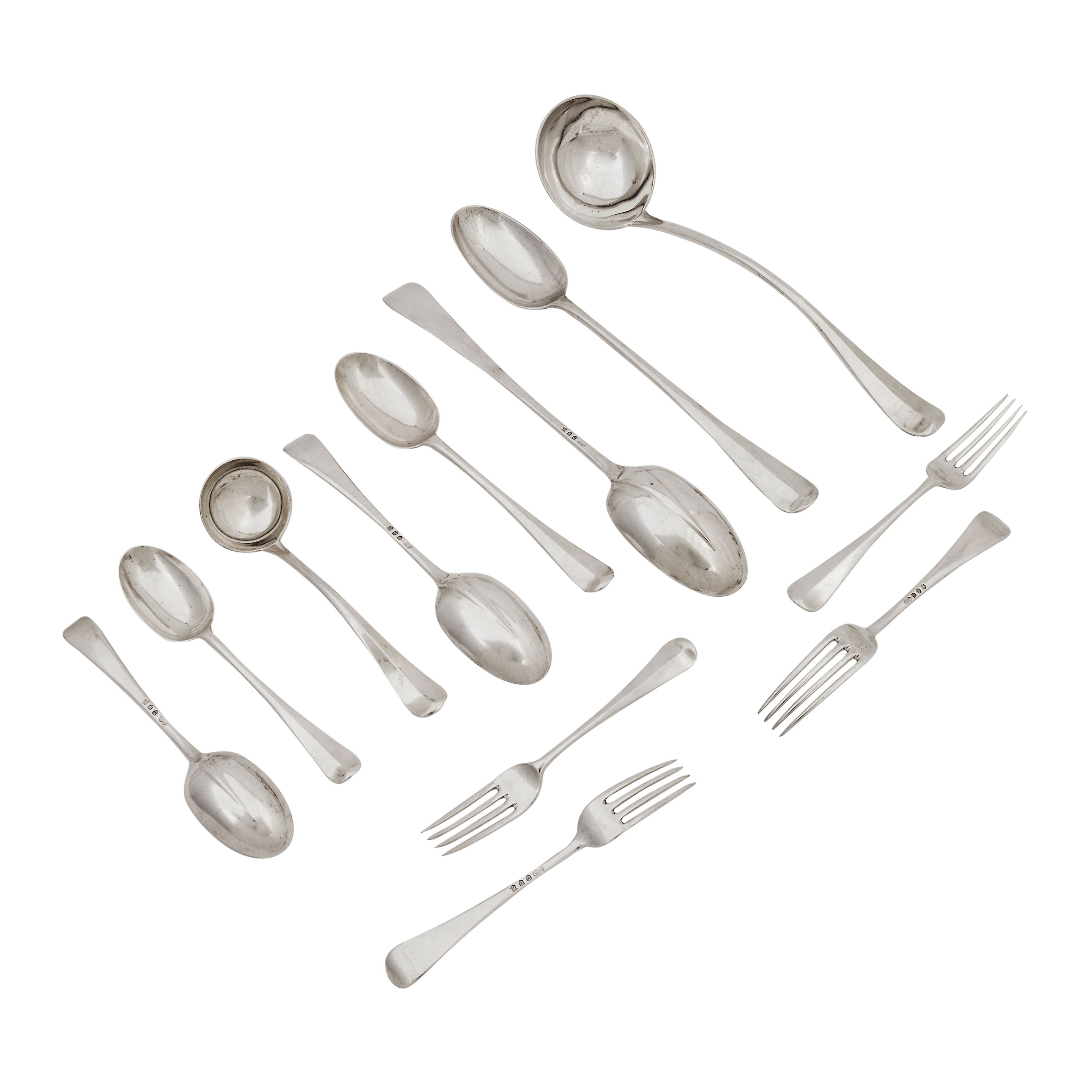 Bonhams : A silver part canteen by Hamilton & Inches, Edinburgh 1922