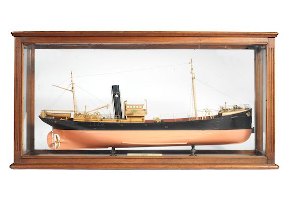 Bonhams : A good Builder's model of the Grimsby Stream Trawler SS Green ...
