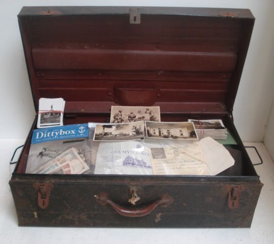 Bonhams : A Naval Ditty box, Officers Leading Cook P/MX 738740 Peter ...