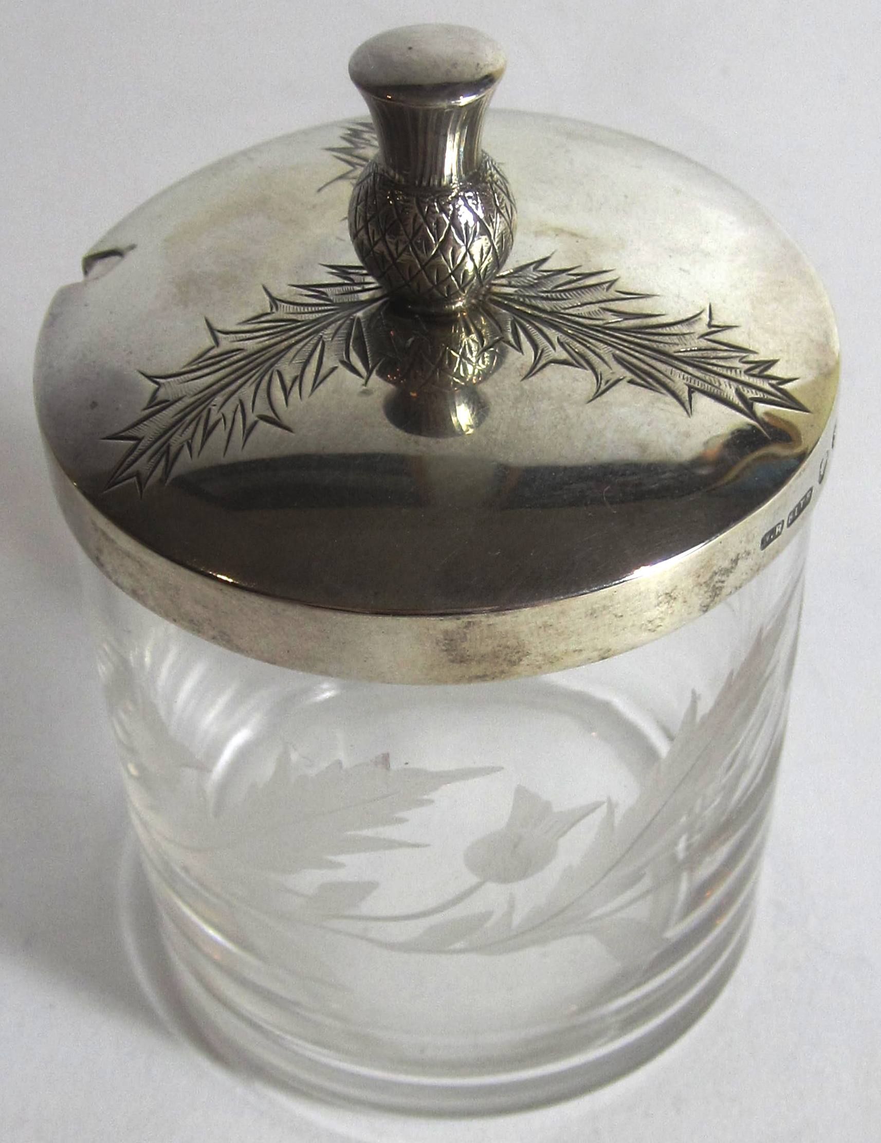 Bonhams : A silver mounted preserve pot by William Robb of Ballater ...