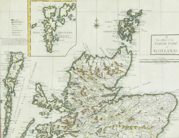 Bonhams : MAPS: SCOTLAND JOHNSTON (ANDREW) A New Map of the North Part ...