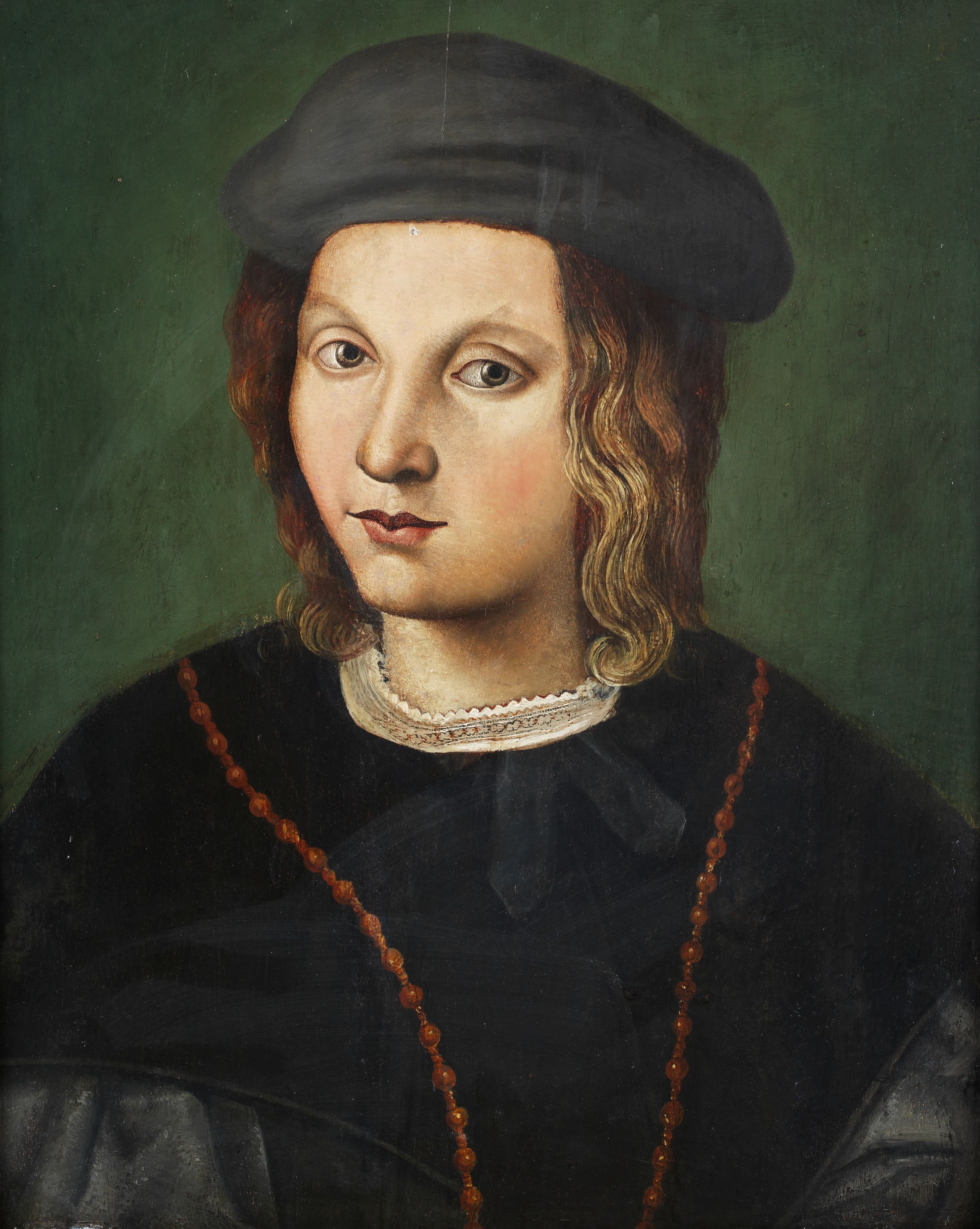 Bonhams : School of Ferrara, 16th Century Portrait of a young gentleman,
