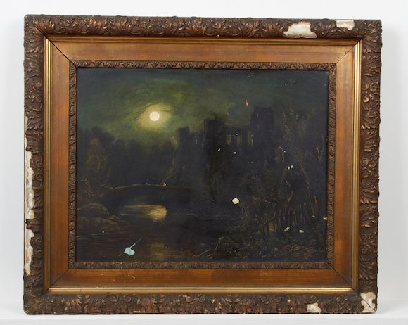 Bonhams : Walter Linsley Meegan (British, 1859-1944) Castle ruins by a ...