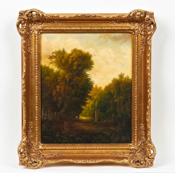 Bonhams : Andrew Grant Kurtis (British, 20th Century) An open gate in a ...