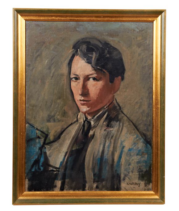 Bonhams : Philip Naviasky (British, 1894-1982) Profile portrait of a ...
