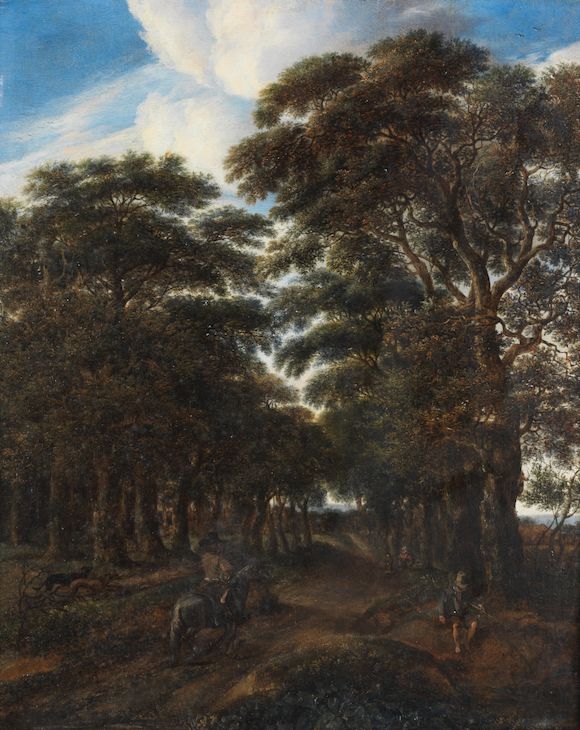 Bonhams : Pieter Jansz. van Asch (Delft 1603-1678) A wooded landscape ...