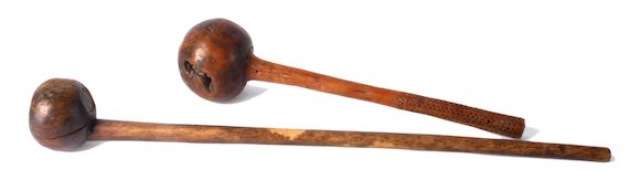 Bonhams : A Fiji throwing club, i Ula, and a swazi knob kerrie 40cm and ...
