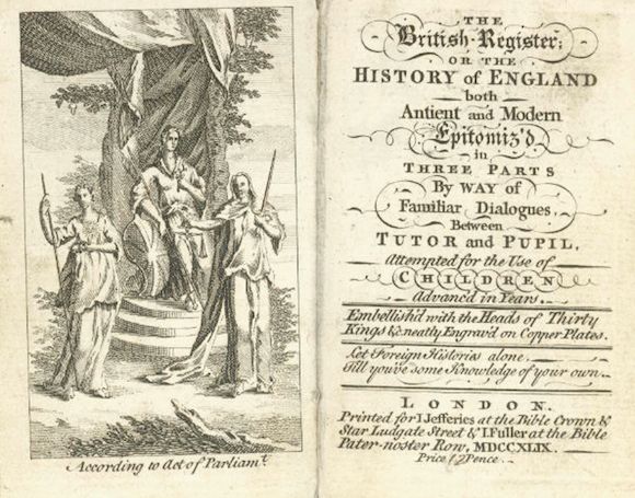 Bonhams : JUVENILE - The British Register; or the History of England ...