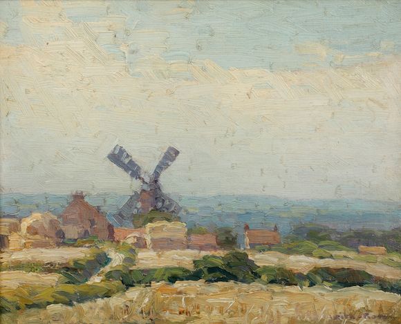 Bonhams : Harry Leith-Ross (American, 1886-1973) A View of The Windmill