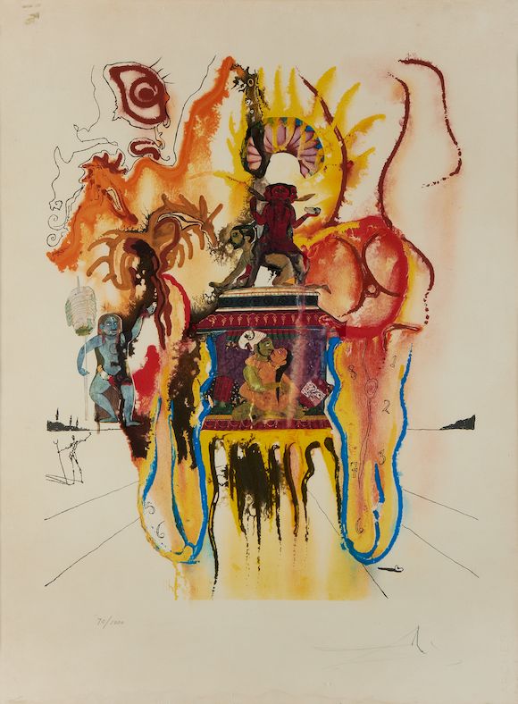 Bonhams : Salvador Dali (Spanish, 1904-1989) Mystic (Indian) Lithograph ...