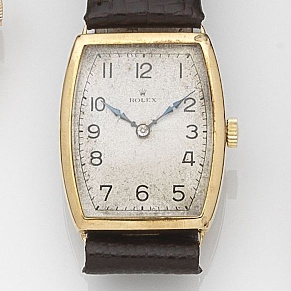 Bonhams : Rolex. An 18ct gold manual wind wristwatchRef:13, Case No ...