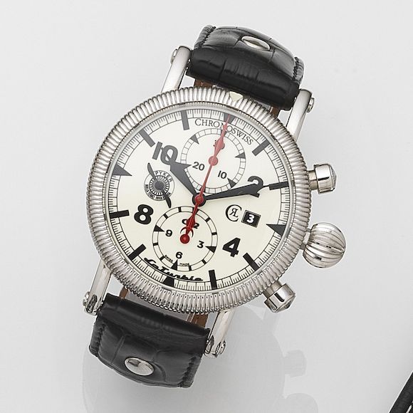 Bonhams : Chronoswiss. A stainless steel automatic calendar chronograph ...