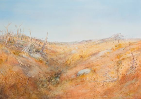 Bonhams : Arthur Boyd (1920-1999) Wimmera Landscape c.1963