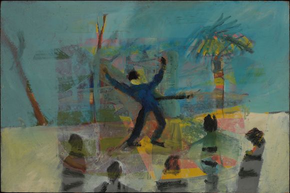 Bonhams : Sidney Nolan (1917-1992) The spearing of Captain Fraser c.1947