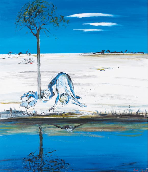 Bonhams : Arthur Boyd (1920-1999) Narcissus and three clouds