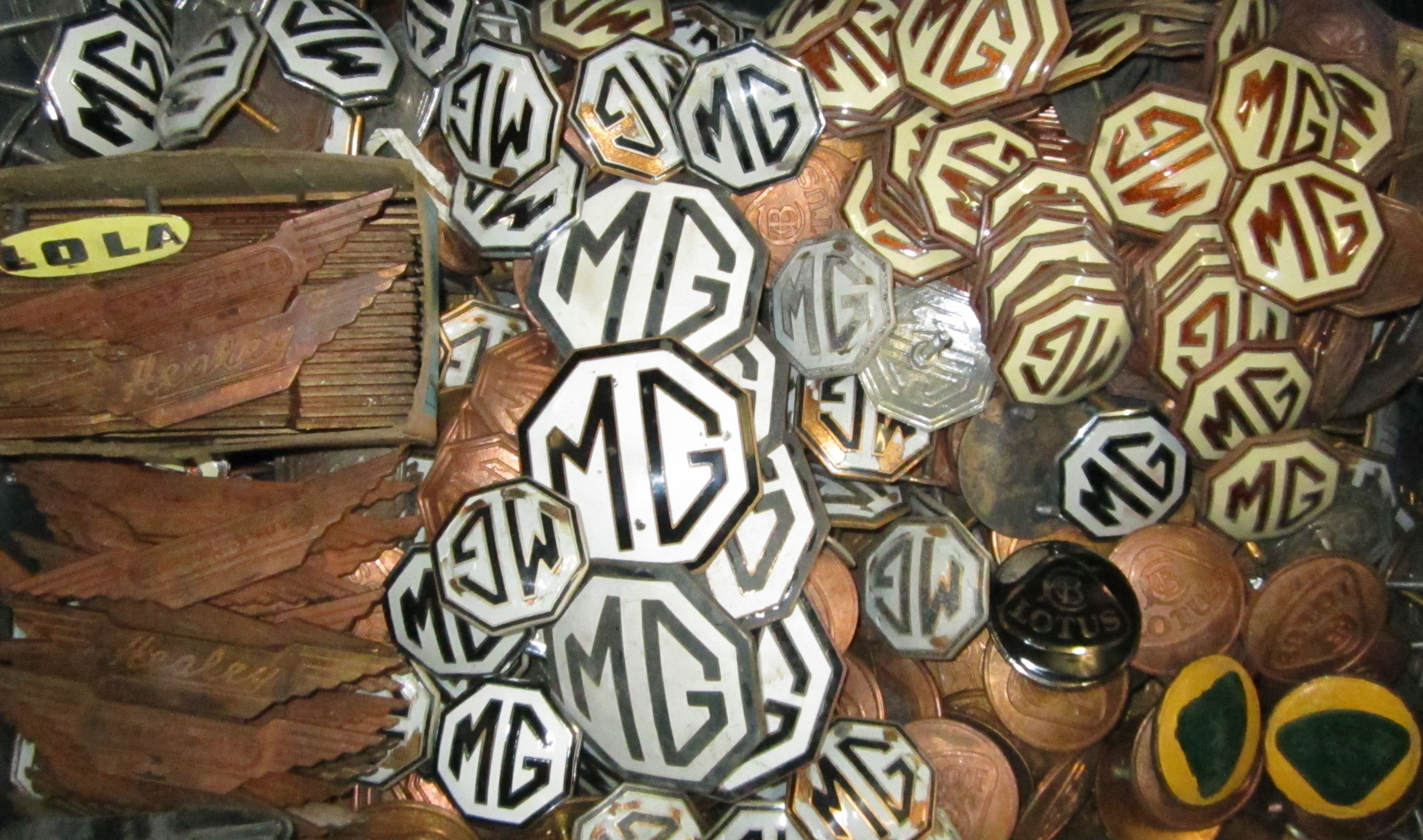 Bonhams Cars : A large selection of assorted car badges from the ...