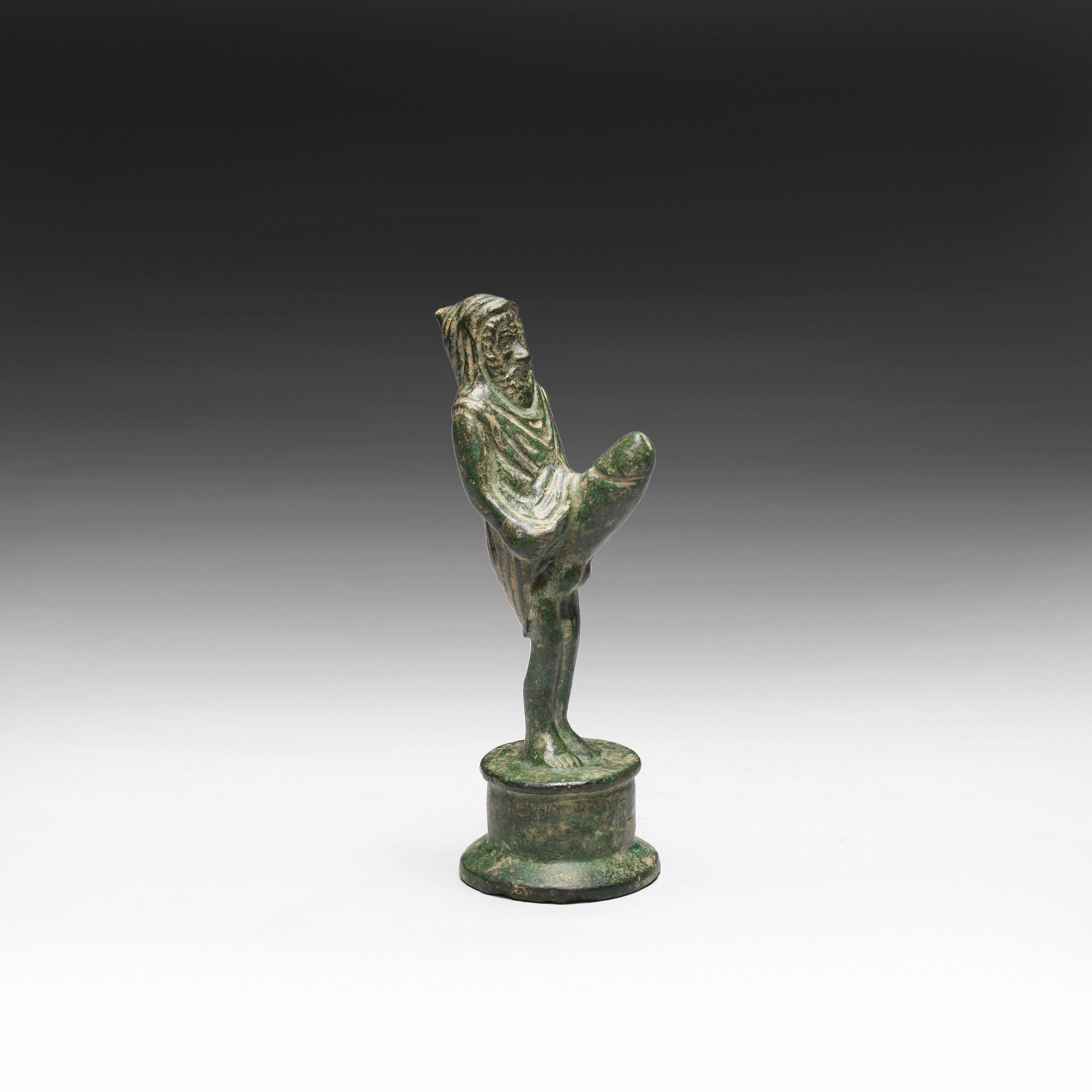 Bonhams : A Roman bronze figure of Priapus