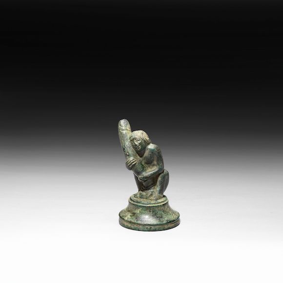 Bonhams : A Roman bronze ithyphallic figure