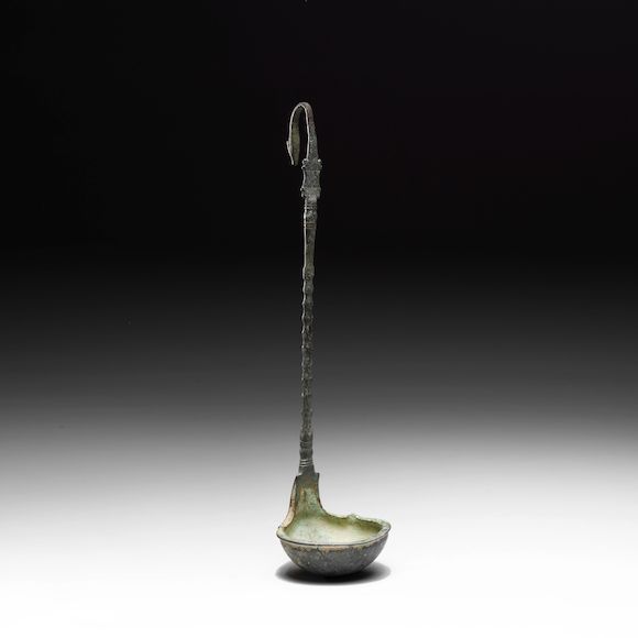 Bonhams : A Roman bronze ladle