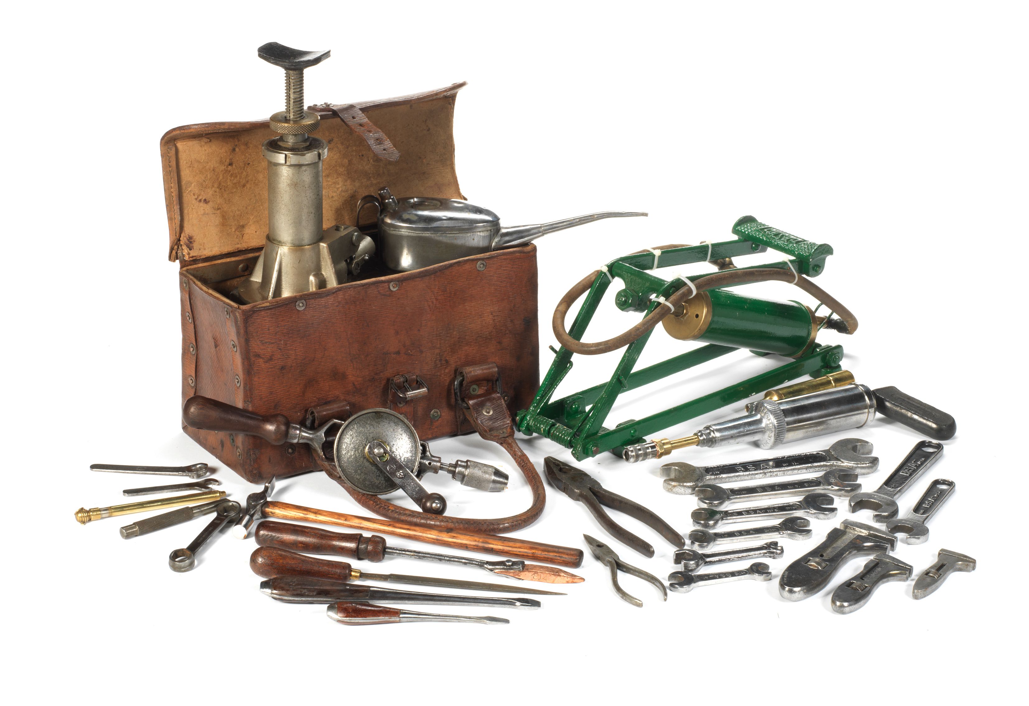 Bonhams Cars : A vintage Bentley toolkit and toolbag,
