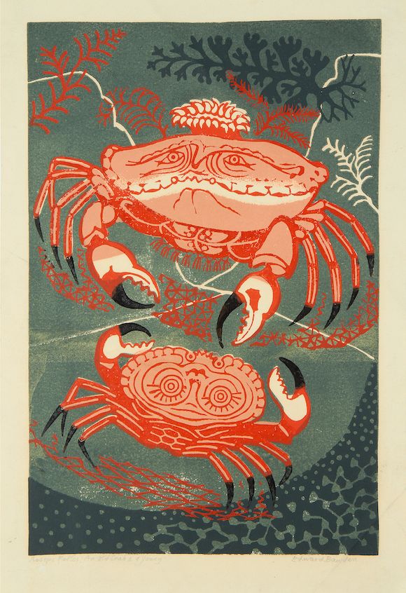 Bonhams : Edward Bawden R.A. (British, 1903-1989) An Old Crab and a ...