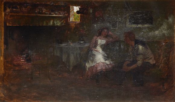 Bonhams : Albert Chevallier Tayler, RBC (British, 1862-1925) Fireside ...