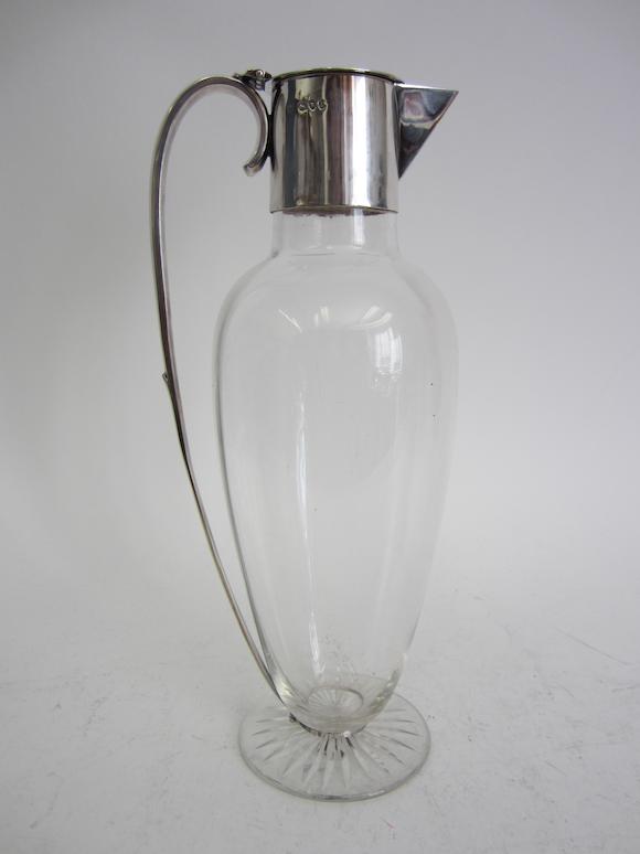 Bonhams A Victorian Silver Mounted Claret Jug By William Hutton