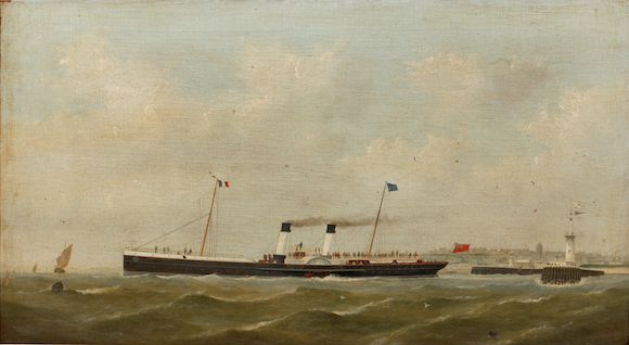 Bonhams : George Mears (British, active 1866-1895) The paddle steamer ...