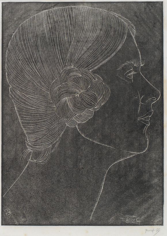 Bonhams : Eric Gill (British, 1882-1940) Elizabeth Gill Two images of ...